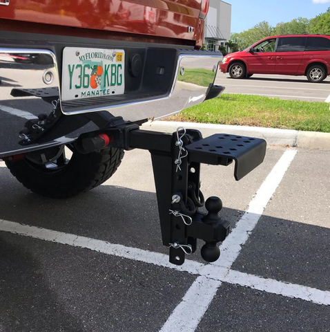 2.0" Heavy Duty 10" Adjustable Drop & Rise Trailer Hitch – BulletProof ...